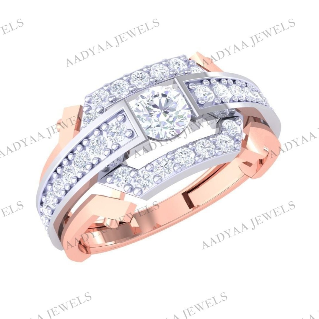 Annabel Diamond Mens Ring – Aadyaajewels